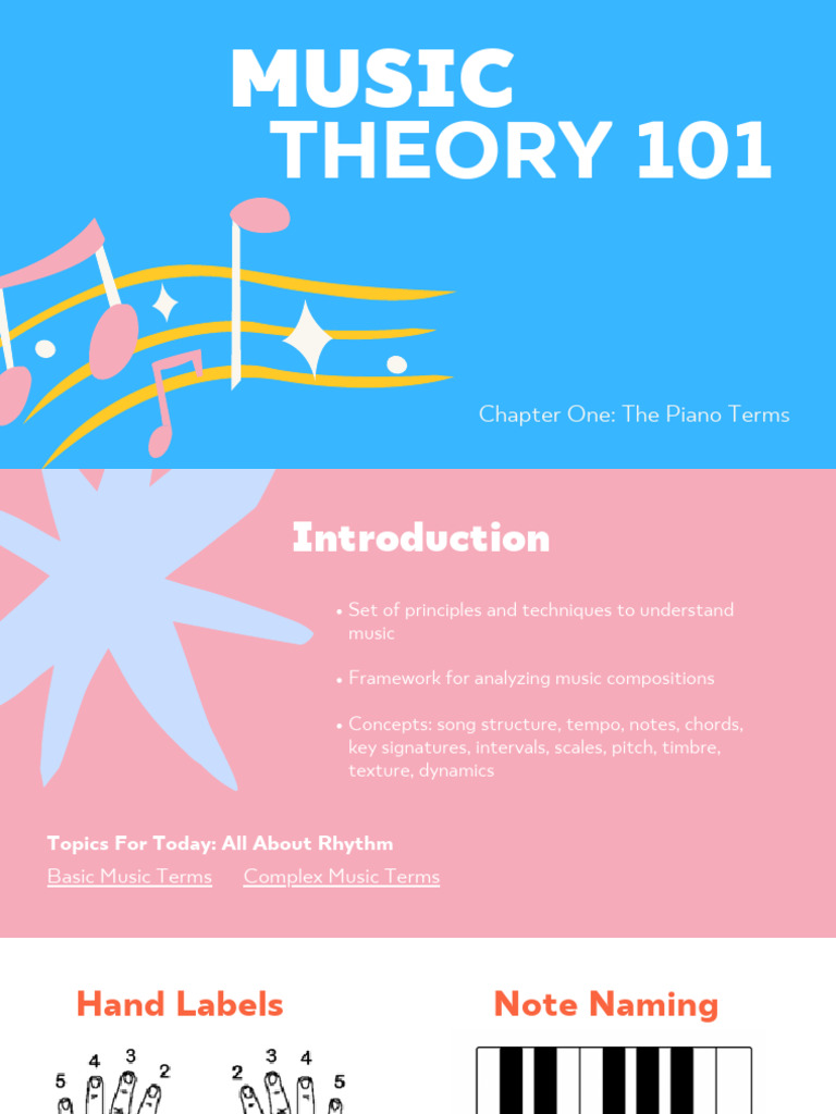 Music Theory 101 (Chapter 1) | PDF