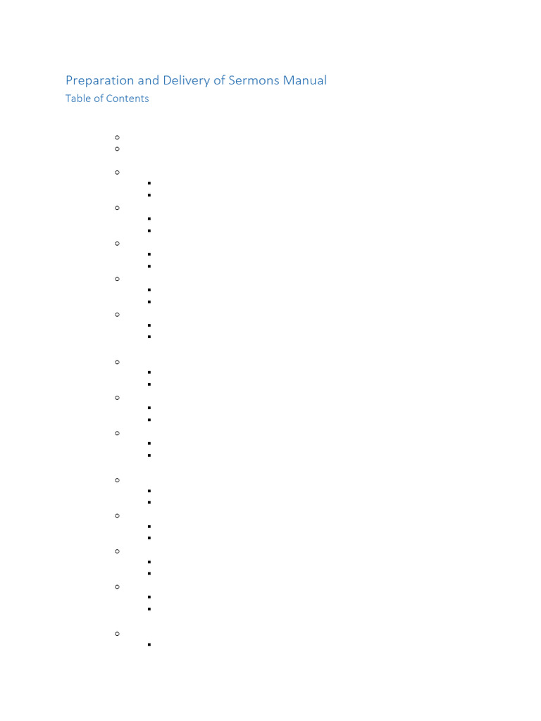 Sermon Preparation and Delivery Guide | PDF | Sermon | Exegesis