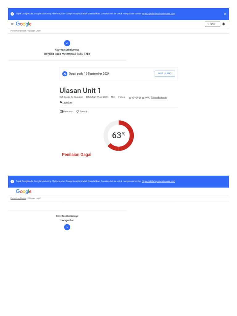 Ulasan Unit 1 - Google | PDF