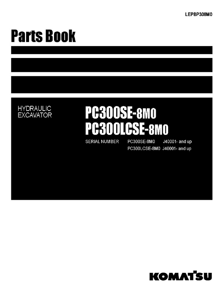 Parts Book Pc300-8m0 - Lepbp308m0 | PDF