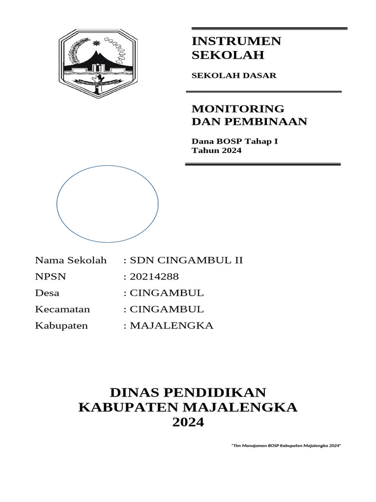 Instrumen Monev SMTR 1 2024 | PDF