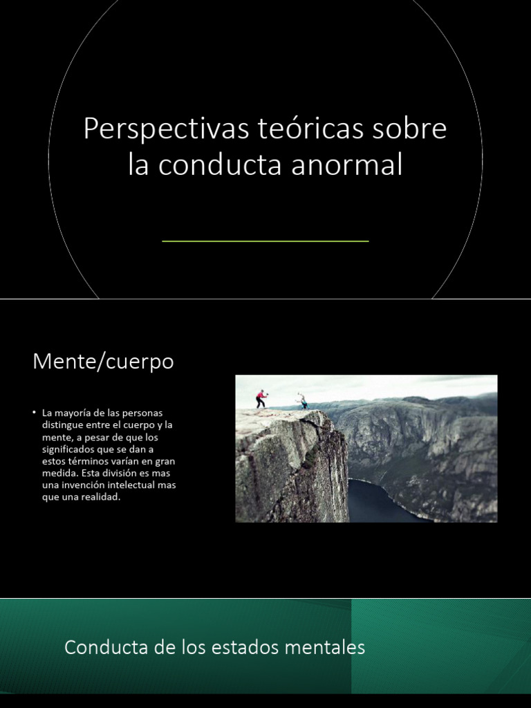 Perspectivas Teóricas Sobre La Conducta Anormal | PDF