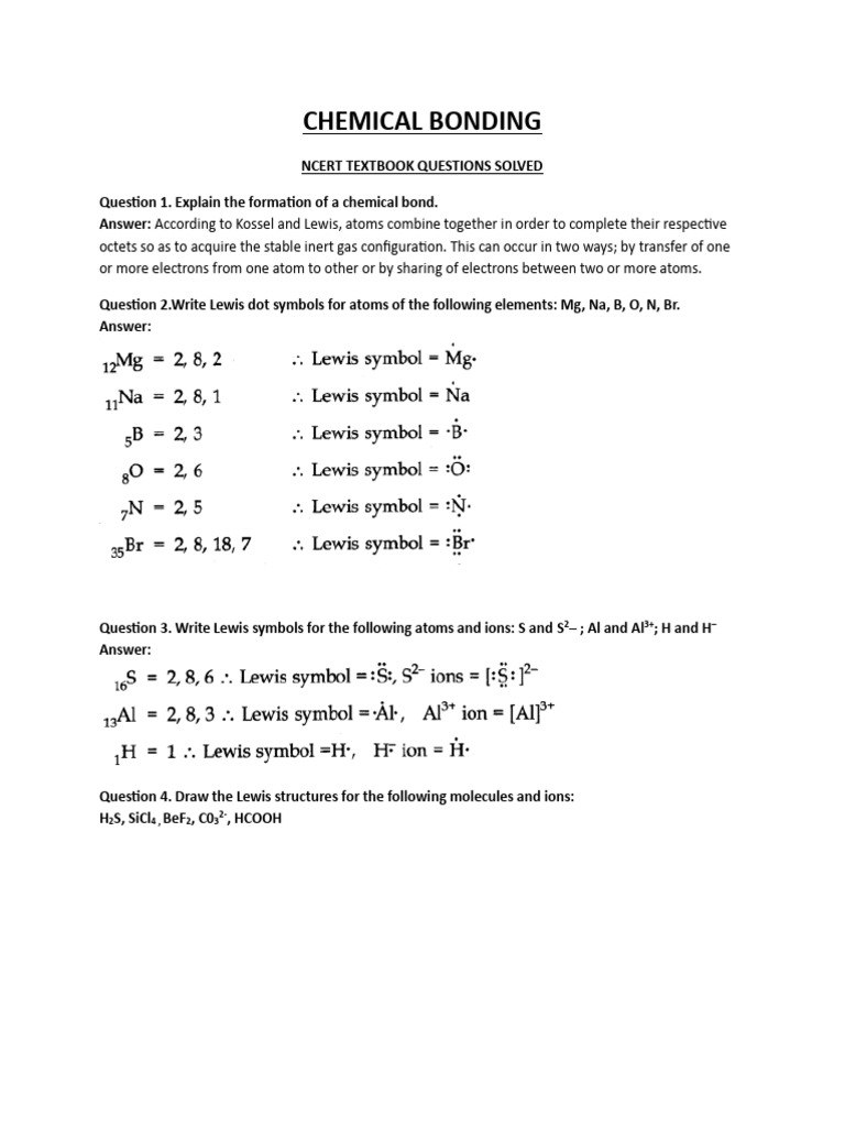 Chemical Bonding | PDF