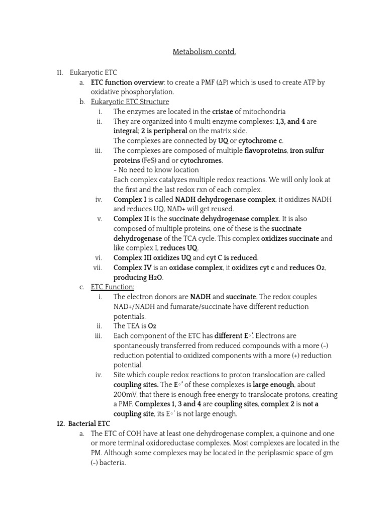 Microbiology I Metabolism Etc Fermentation Pdf
