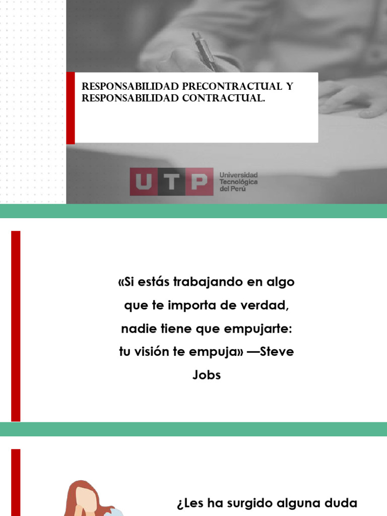 S06 - s01 Responsabilidad Precontractual y Contractual | PDF | Derecho privado | Ley común