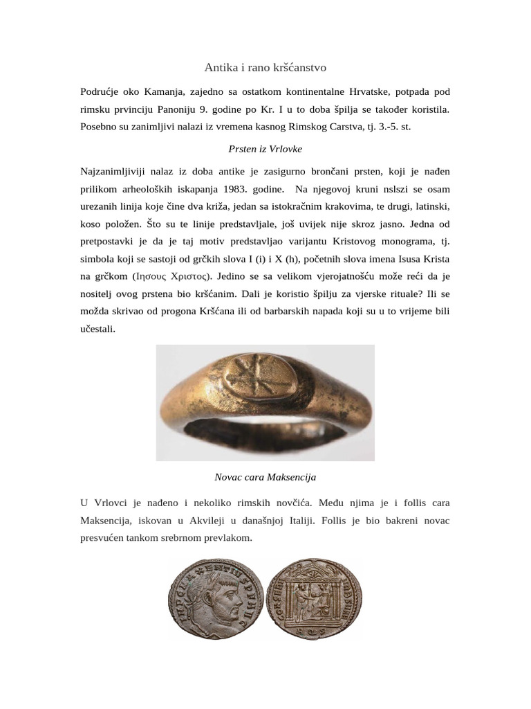 Antika I Rano Kršćanstvo | PDF