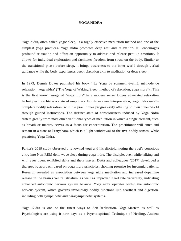 Yoga Nidra | PDF