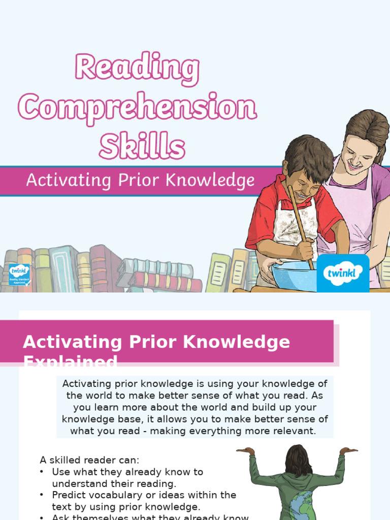 NZ e 1651072322 Year 5 6 Reading Comprehension Skills Activating Prior ...