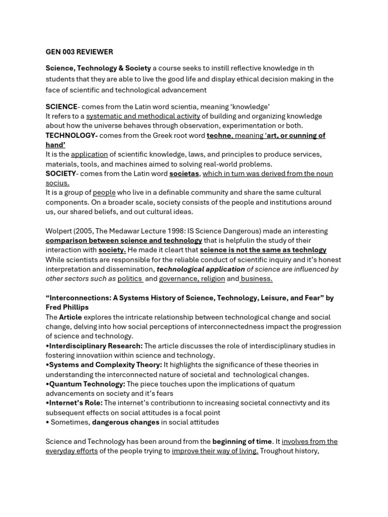 Gen 003 Reviewer | PDF