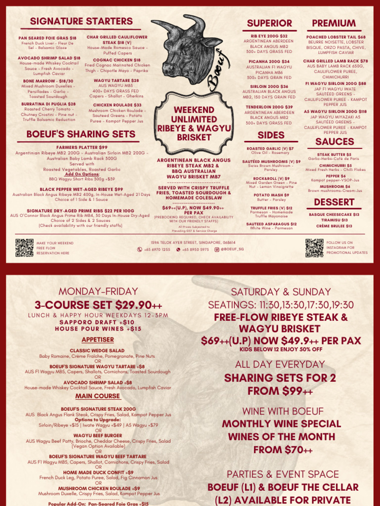 A3 Boeuf Menu Sep Final | PDF