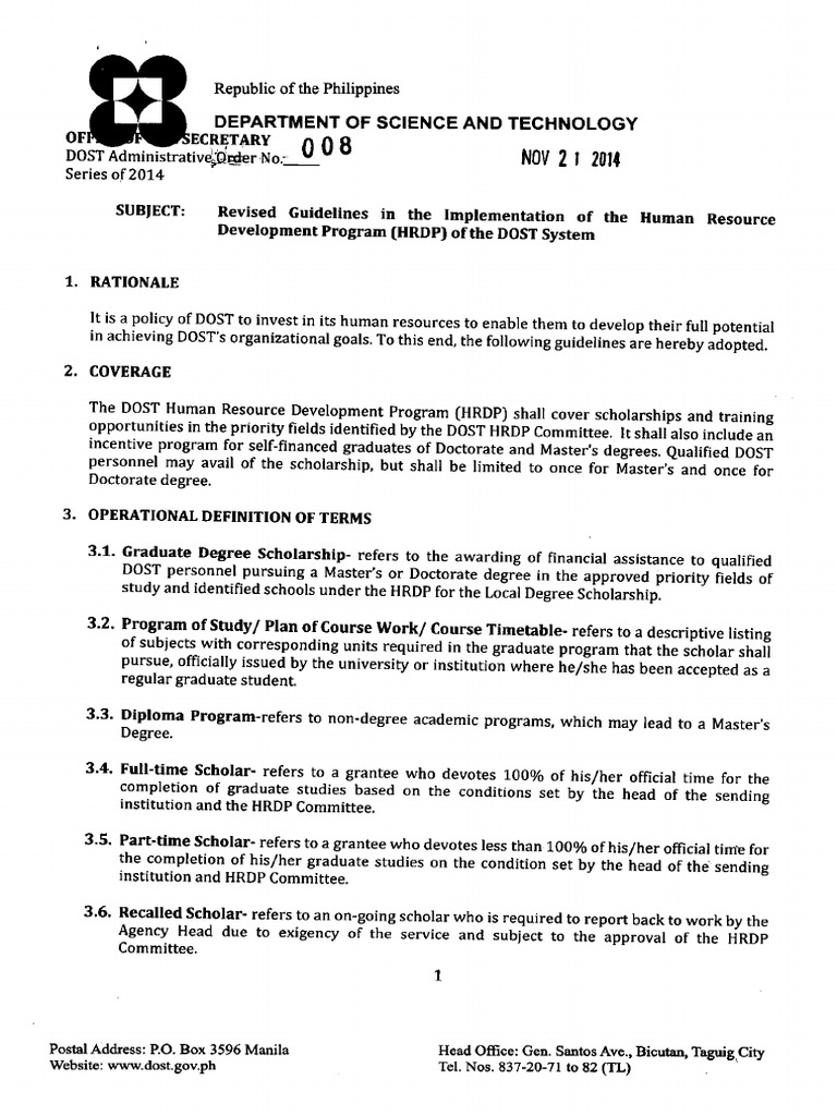 Revised Administrative Order No008 Revised Guidelines in The ...