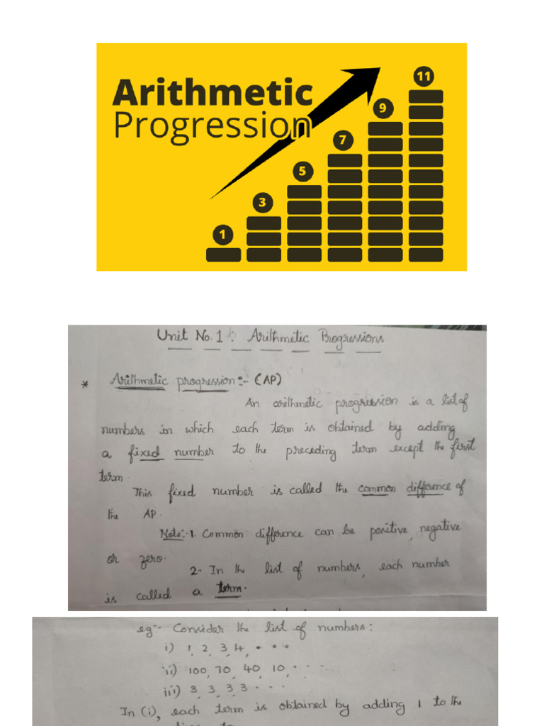 Aithmetic Progression-Day 1 | PDF