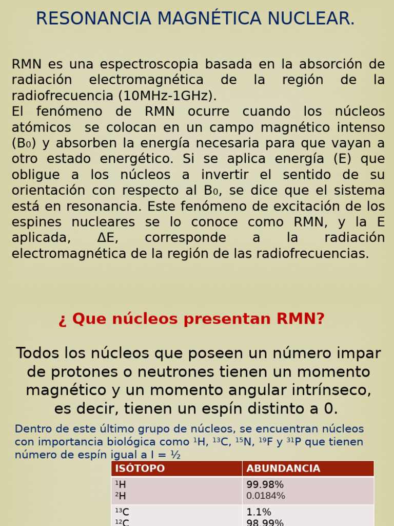RMN Bases | PDF