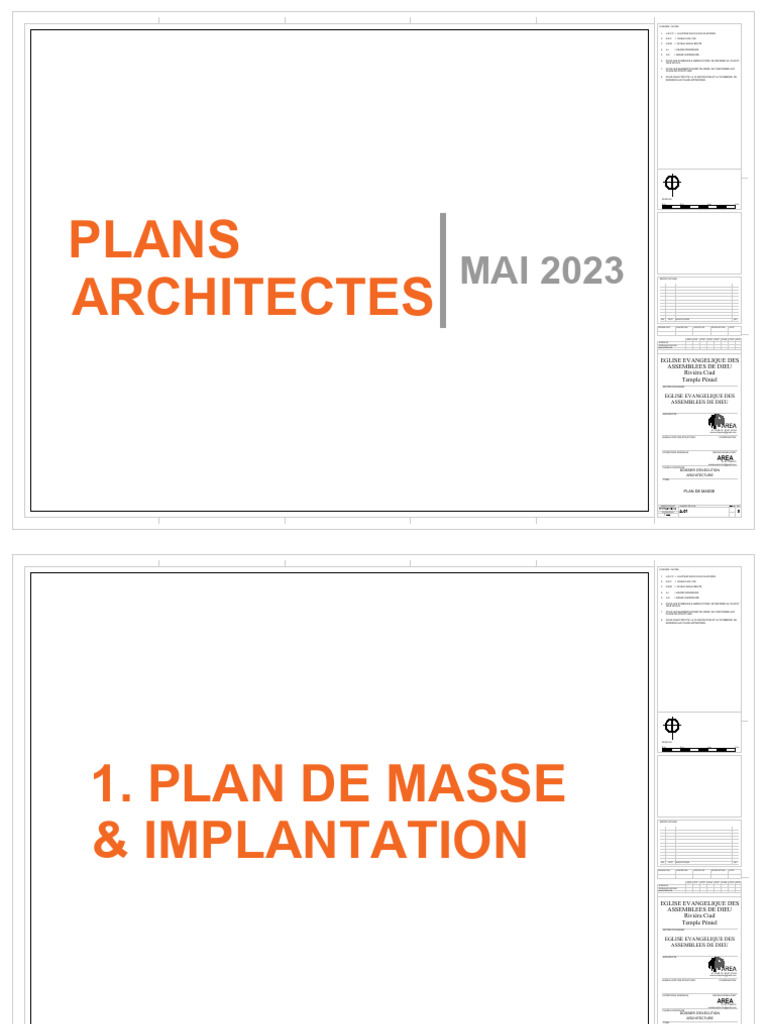 Plans Architectes | PDF