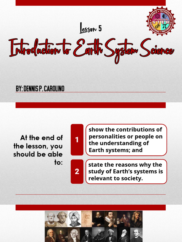 Earth Science SHS Q1 Lesson 5 - What Is Earth System Science | PDF ...