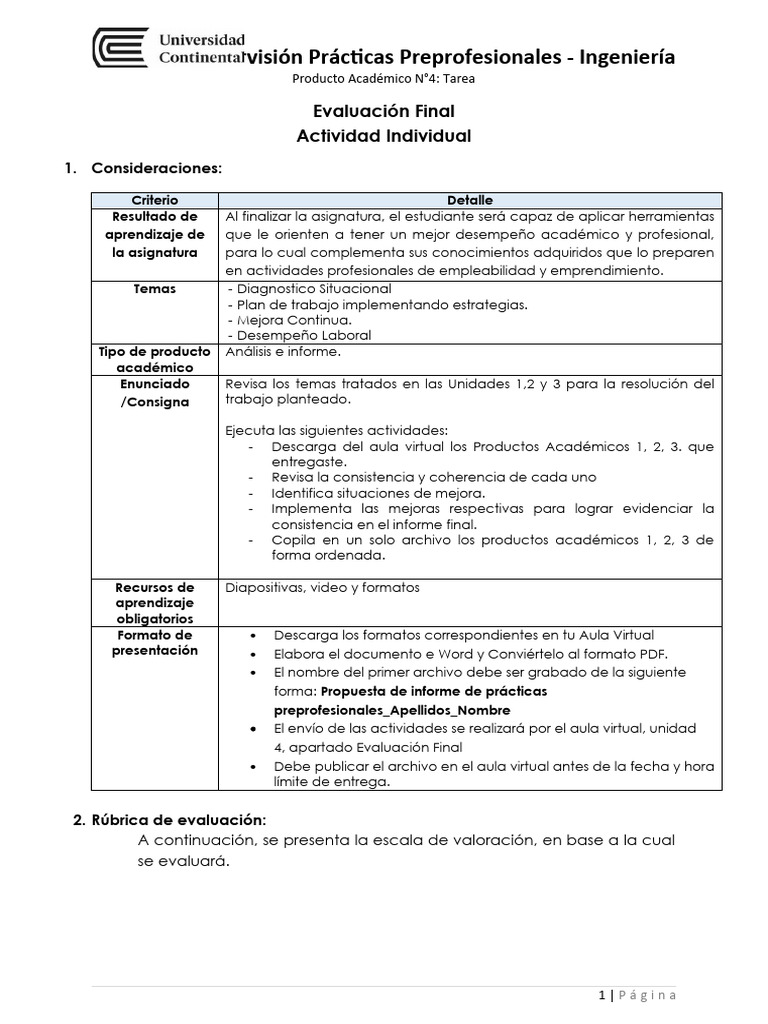 Evaluación Final SPPP | PDF