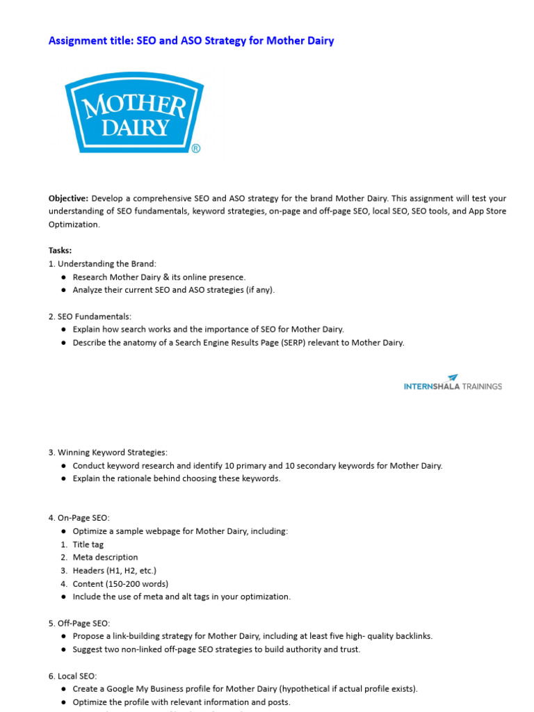 Module 3 SEO Assignment | PDF