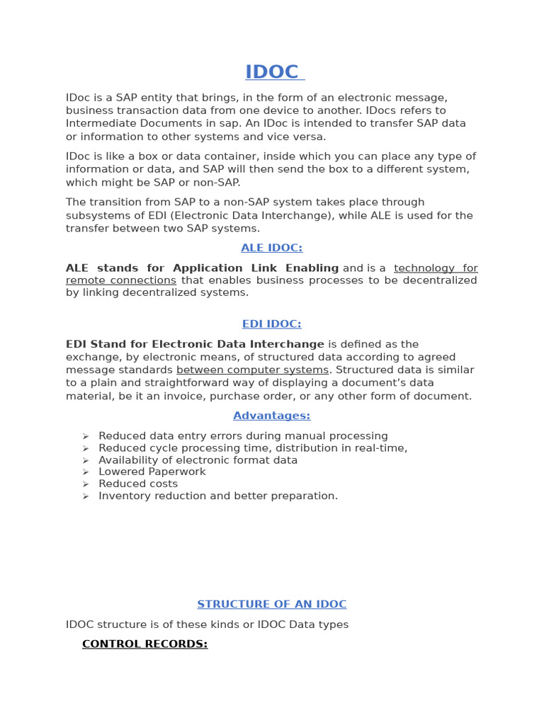 IDOC - Completed | PDF