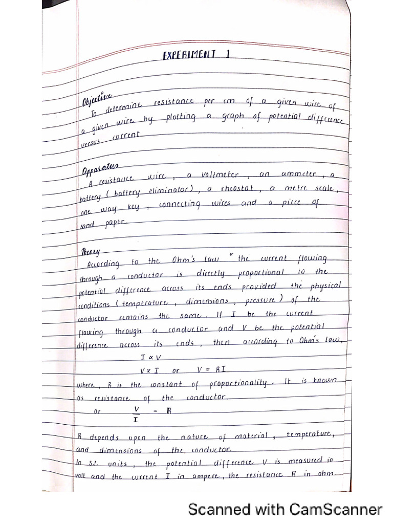 Physics Lab Record | PDF