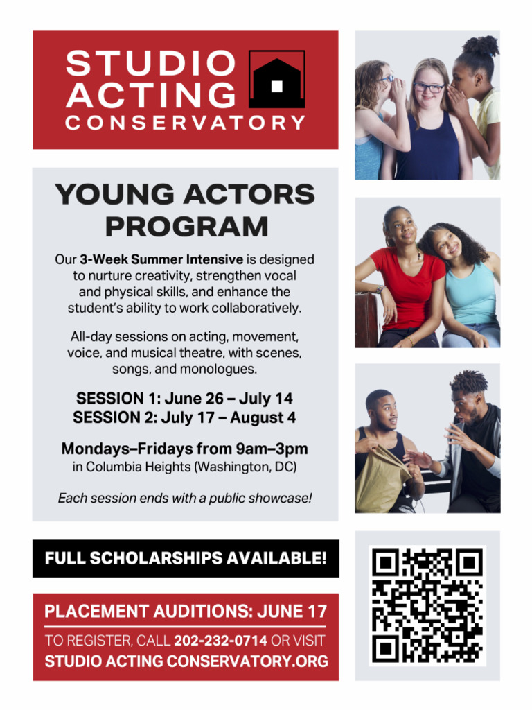 Young Actors Summer 2023 Flyer | PDF