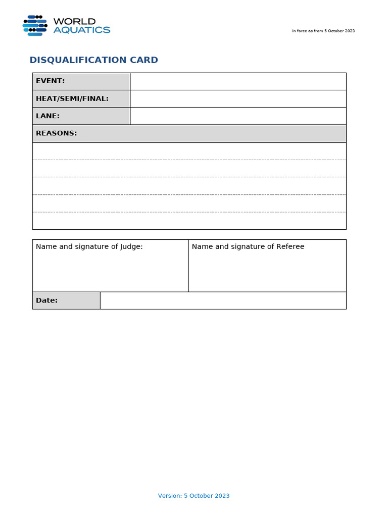 Disqualification Form 05102023 | PDF