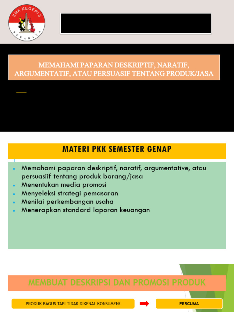 Memahami Paparan Deskriptif, Naratif, Argumentatif | PDF