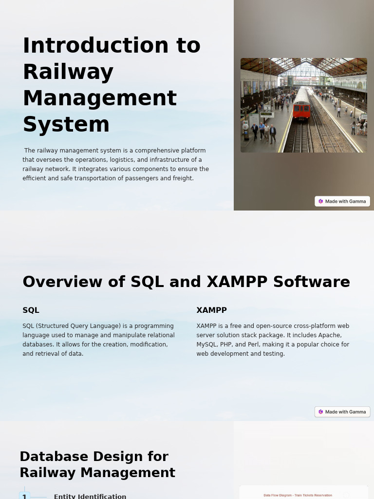 Introduction To Railway Management System | PDF