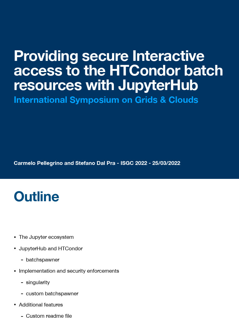 Pellegrino Jupyter Isgc2022 | PDF | Computer Data Storage | Technology & Engineering