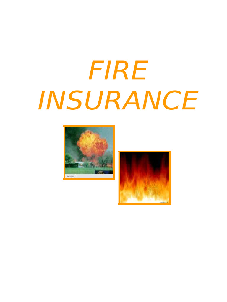 Fire Insurance | PDF