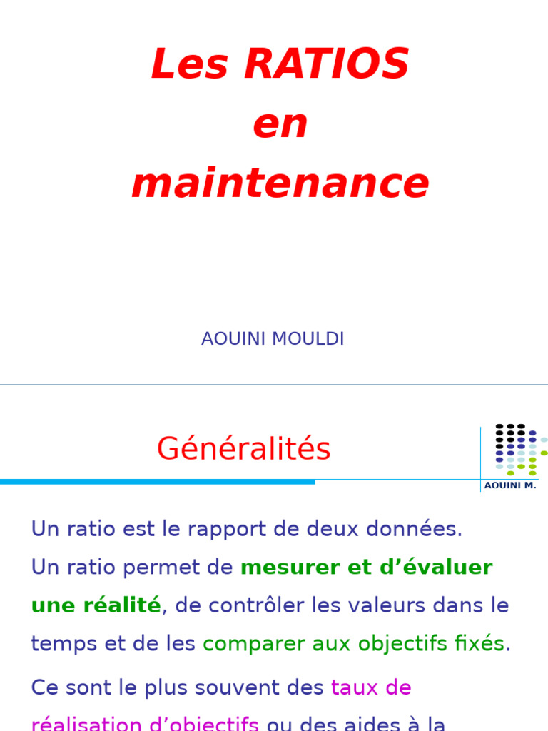 Ratio Maint | PDF