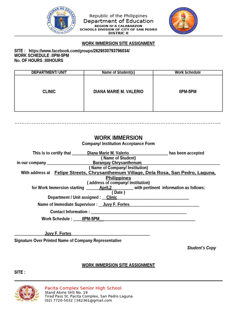 Endorsement and Acceptance Form WI 2023 | PDF