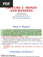 Money and Banking Lecture Notes | PDF | Money Supply | Money
