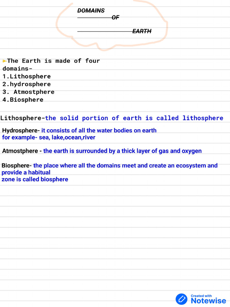 Domains of Earth | PDF