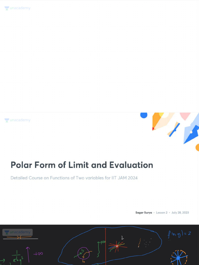 Polar Form of Limit and Evaluation With Anno | PDF