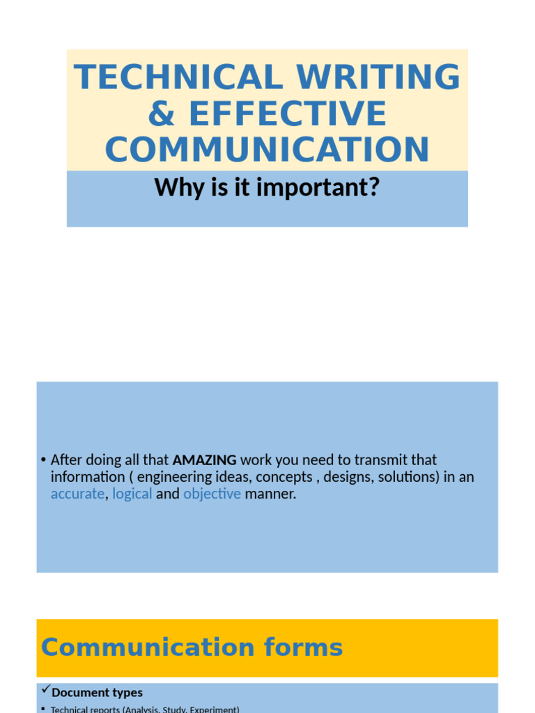 Technical Writing Introduction | PDF