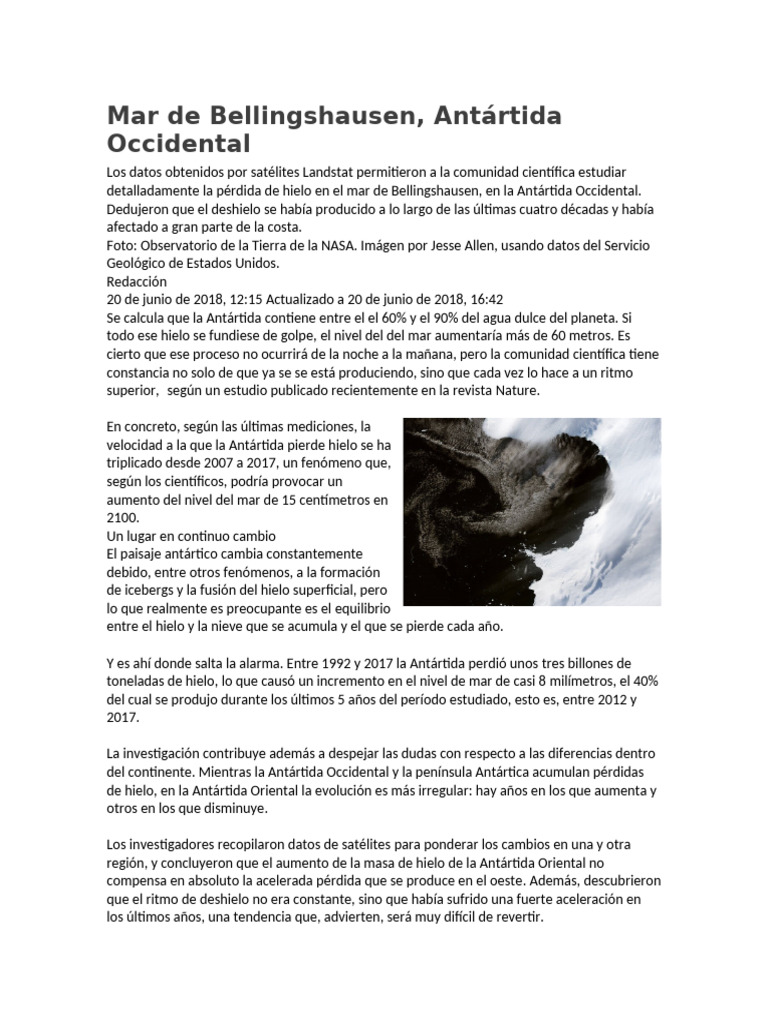 Mar de Bellingshausen | PDF