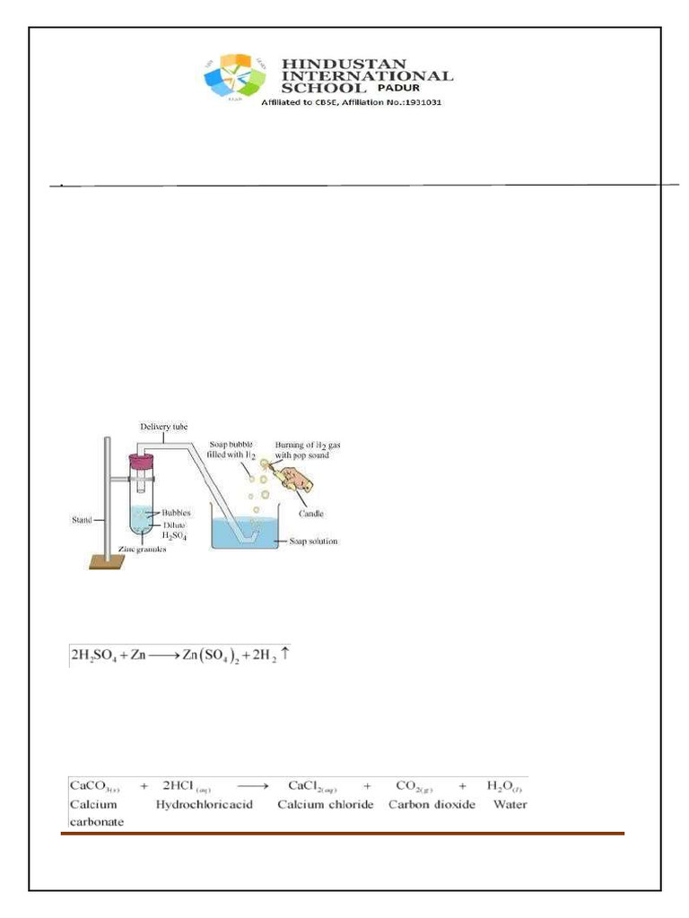 Chapter No - 2 Acids Bases and Salts C.W.Notes | PDF