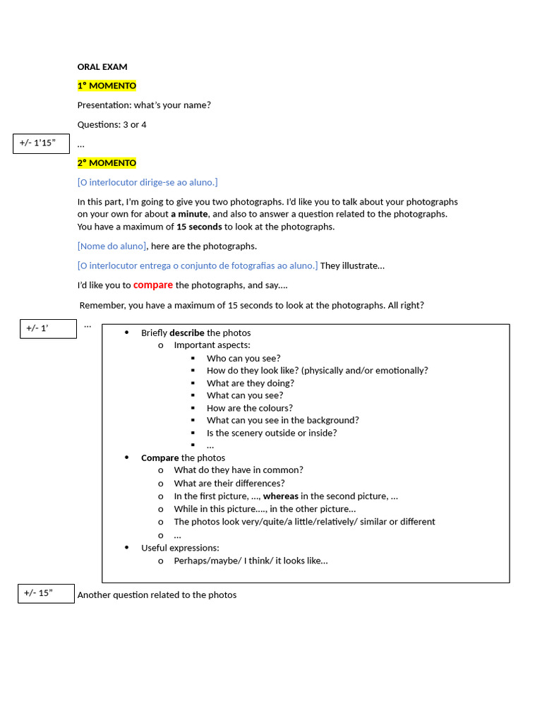 Oral Exam | PDF