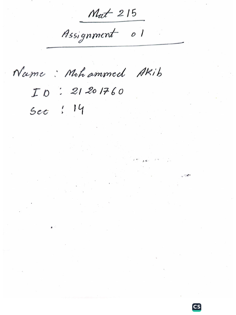 Mohammed Akib Sec 14 | PDF