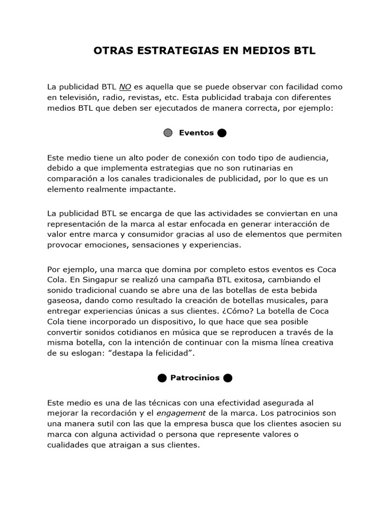 Otros Medios BTL | PDF