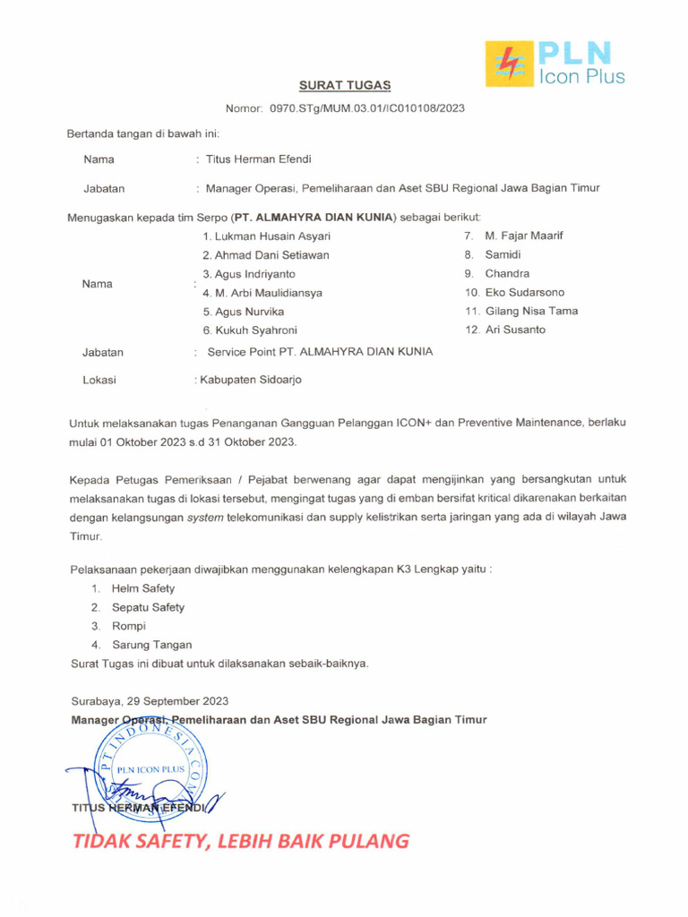 STG Serpo ADN Sidoarjo Okt 2023 | PDF