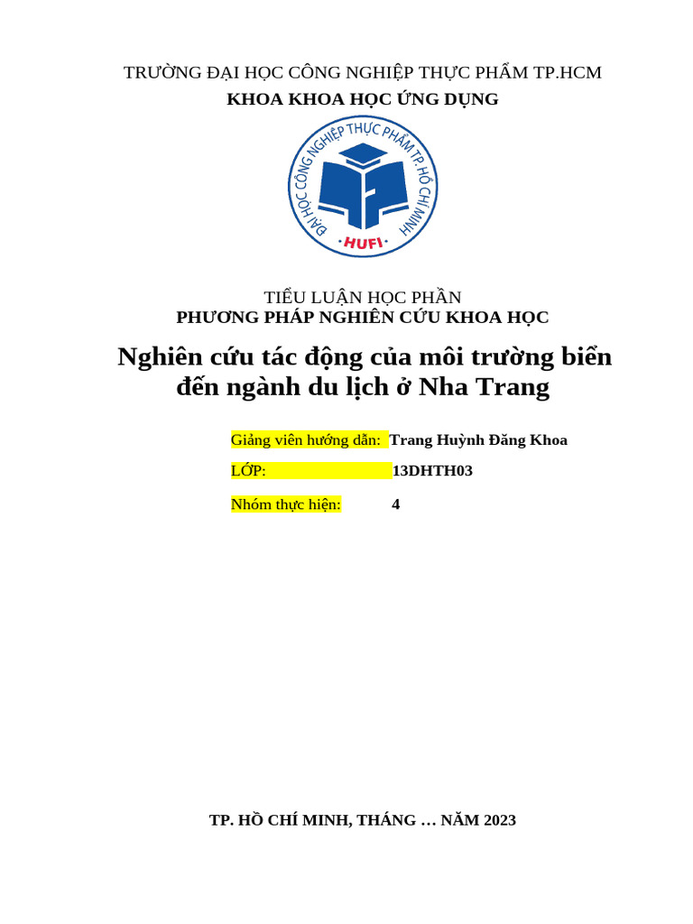 Nhóm 4-Bài Tập Nhóm Ppnckh 2023 | PDF