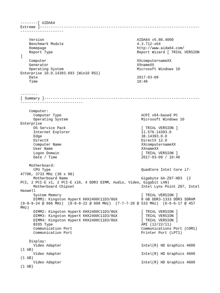 System Report | PDF