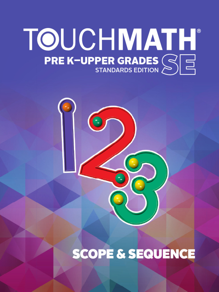 TouchMath Standards Edition Scope and Sequence | PDF