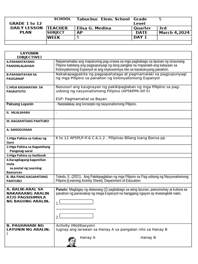 AP 5 - COT Q3, Week 4 | PDF