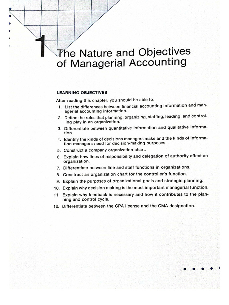 Managerial Accounting 3 Chapters | PDF