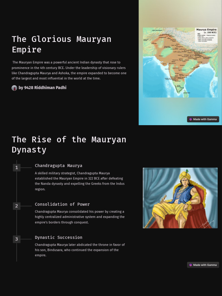 The Glorious Mauryan Empire | PDF