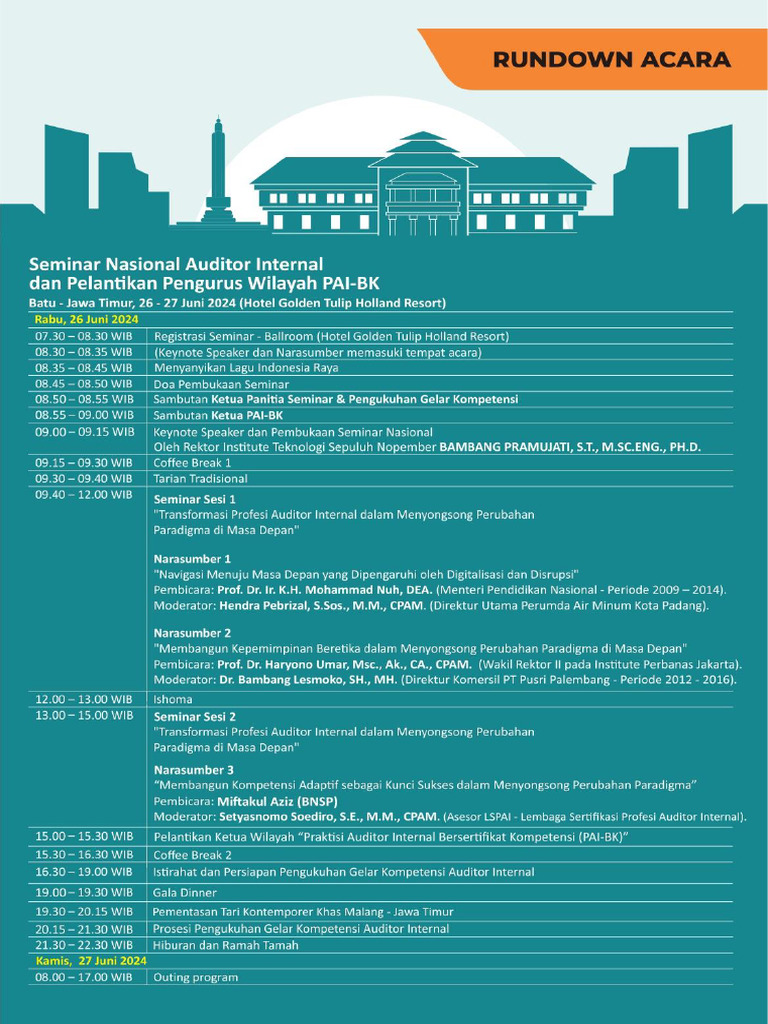 Rundown Acara & Outing - Rev | PDF