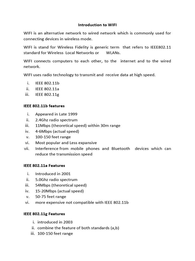 Introduction To WIFI | PDF | Wi Fi | Wireless Access Point
