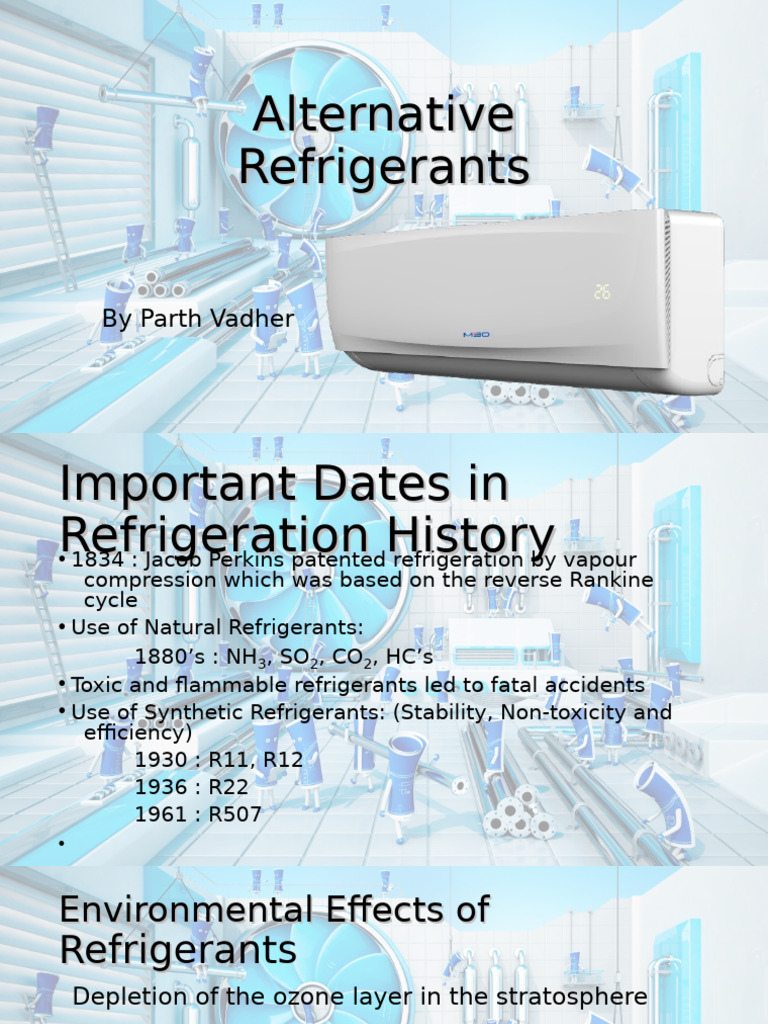 Alternative Refrigerants Parth ICT PROJECT | PDF
